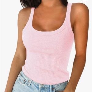 Tops | Amazon Pink Rubbed Tank Top | Poshmark